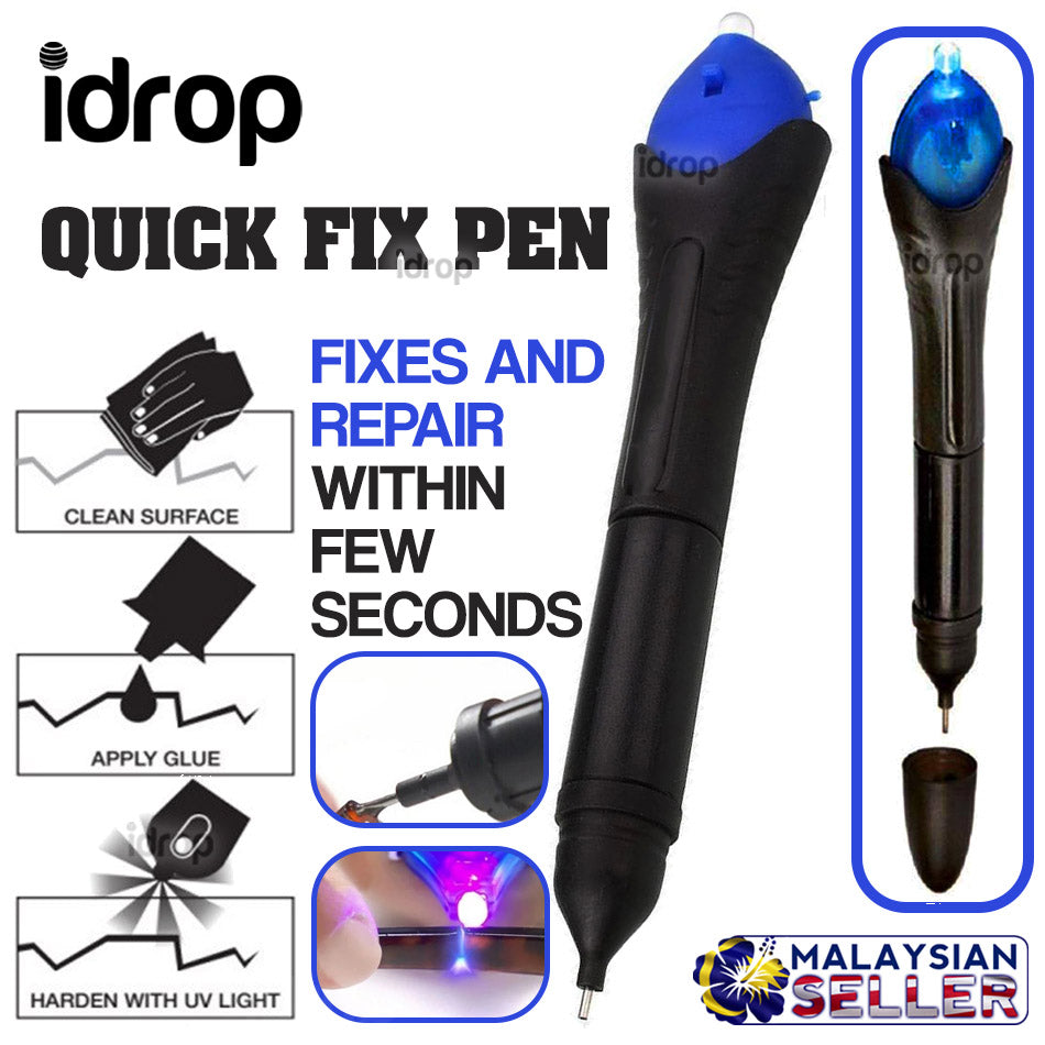 idrop UV Light & Liquid Quick Fix Compound Pen