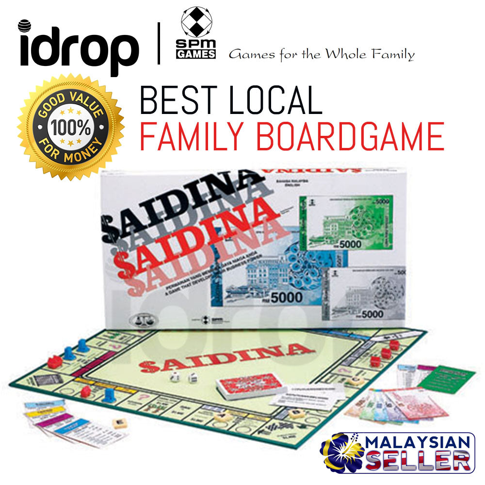 idrop SAIDINA - Standard [ SPM GAMES ] - Interactive Playing Board Gam