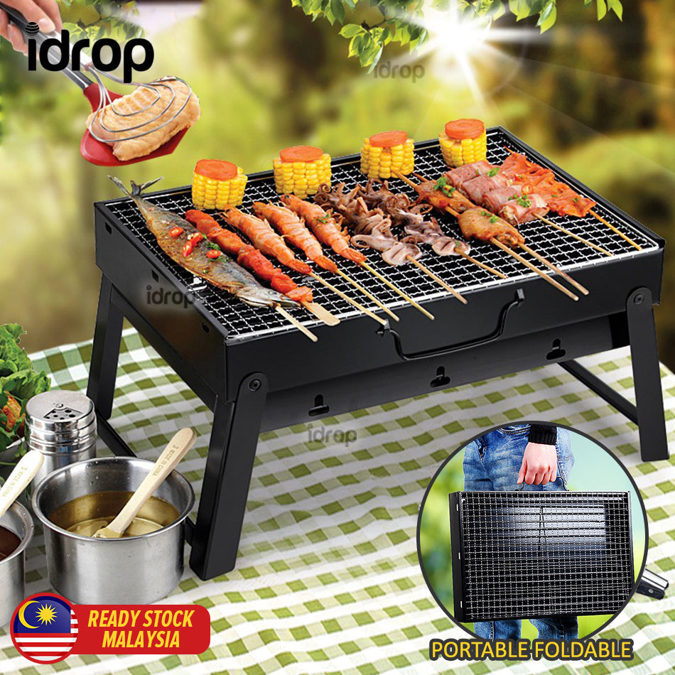 idrop Folding Portable Outdoor Barbeque Charcoal BBQ Grill / Tempat Ma